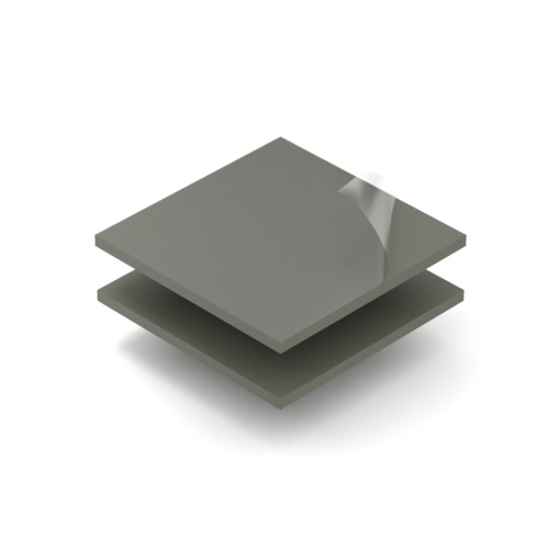 Geschuimd PVC grijs 3 MM - Op maat & Snel geleverd