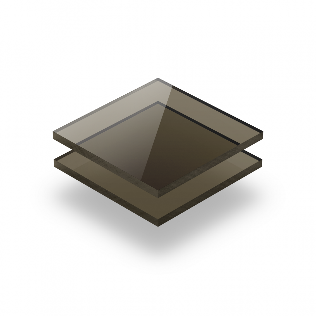 Polycarbonaat getint bruin 8 mm - Op maat & Snel geleverd