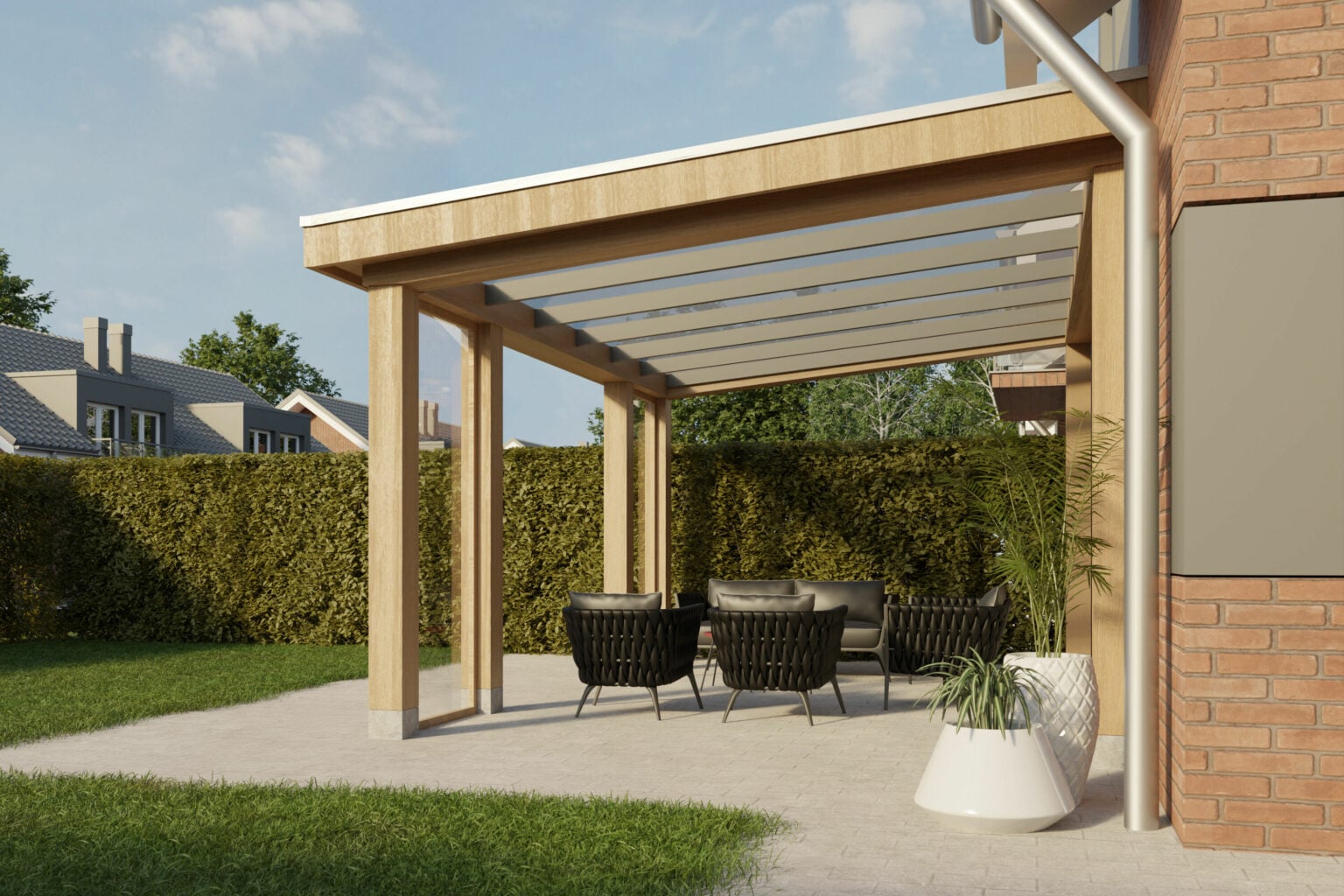 Windscherm voor je veranda - Op maat & Goedkoop