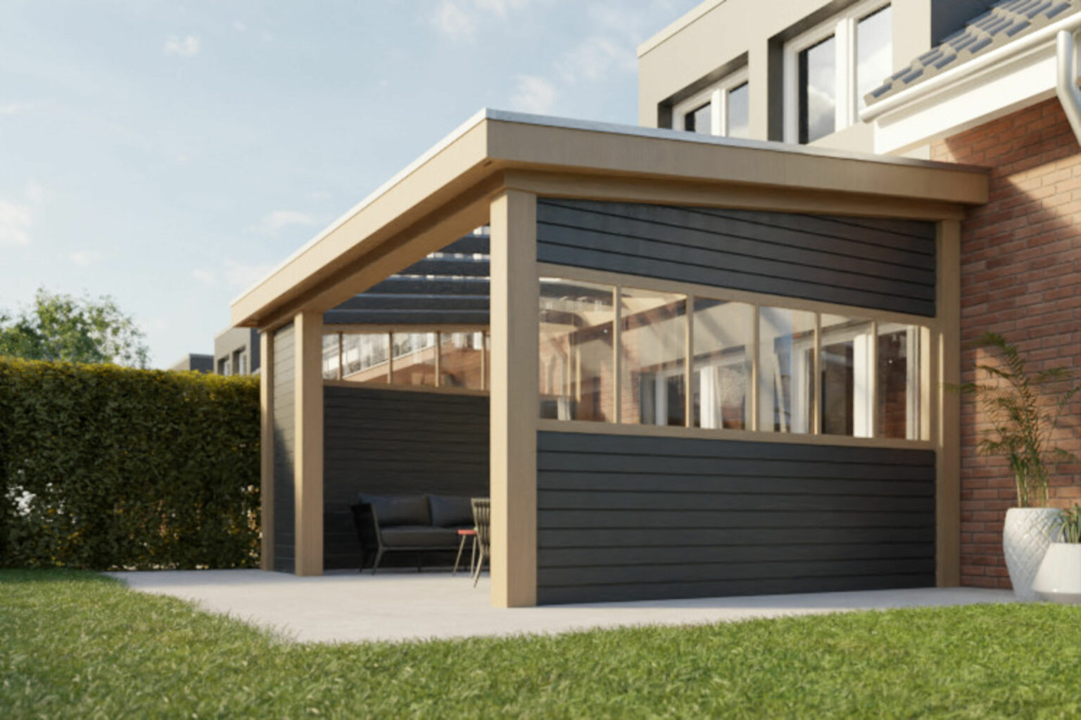 Windscherm voor je veranda - Op maat & Goedkoop