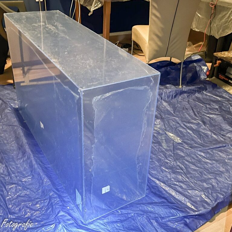 Vitrine voor model van de Cutty Sark met plexiglas - DIY-Award